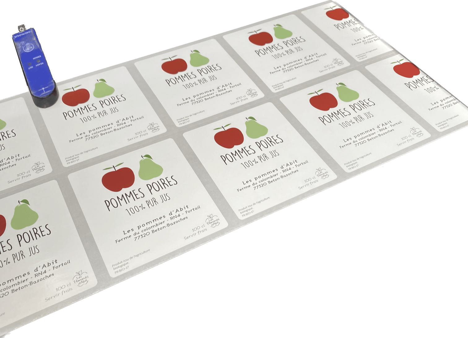 pommes poires - Etiquettes-and-co